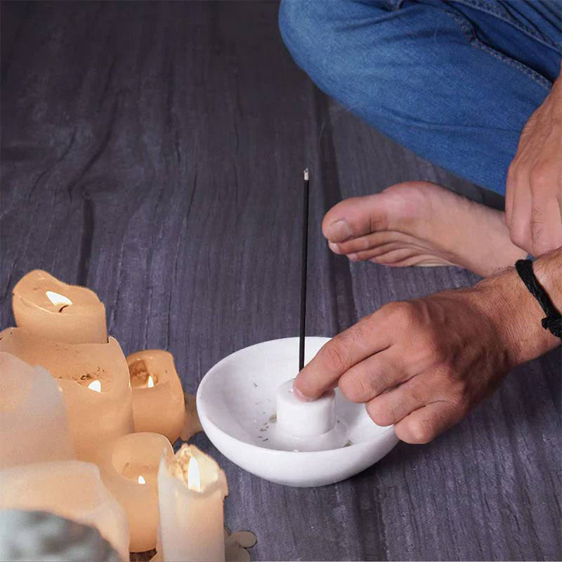 Marble Serenity Incense Holder – Marbly Pakistan