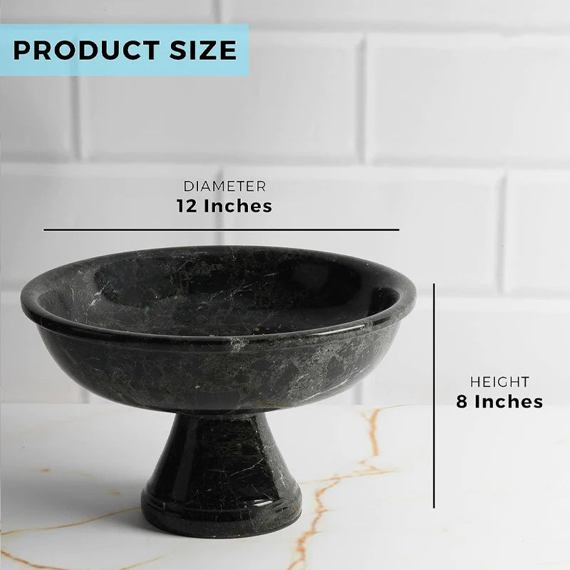 Marble Fruit Bowl Stand 12 Inches