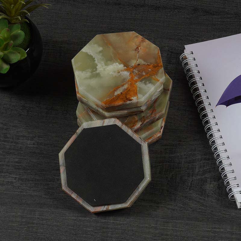 Marble Star Coaster Plates Set