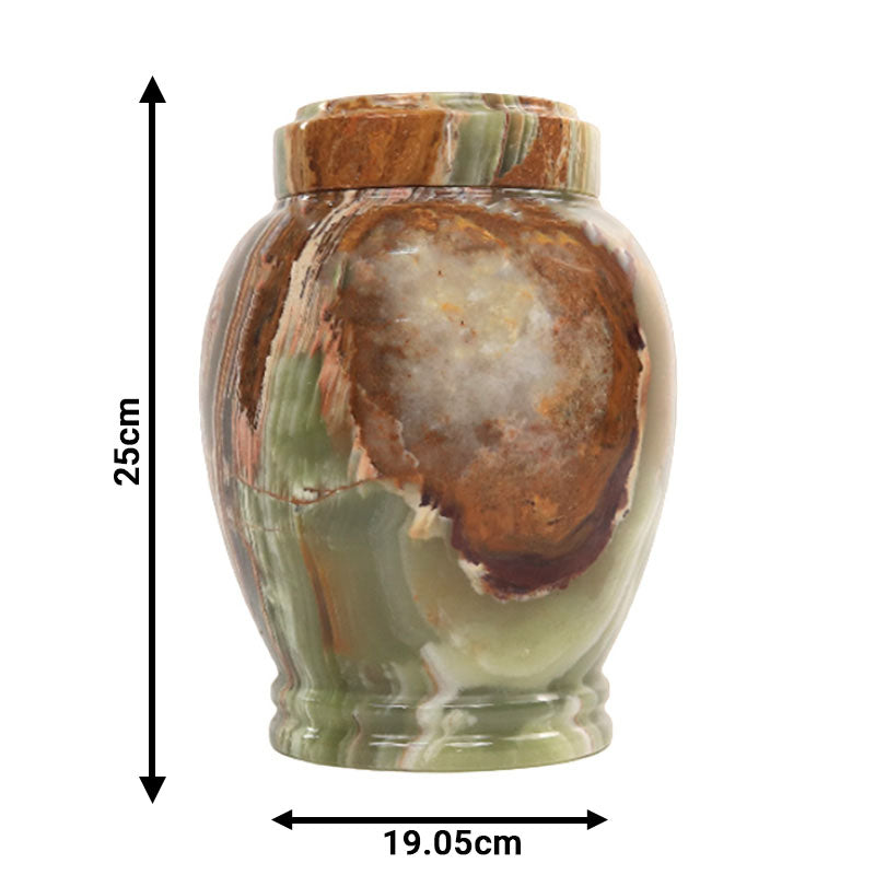 Modern Marble Urn - 10 Inches
