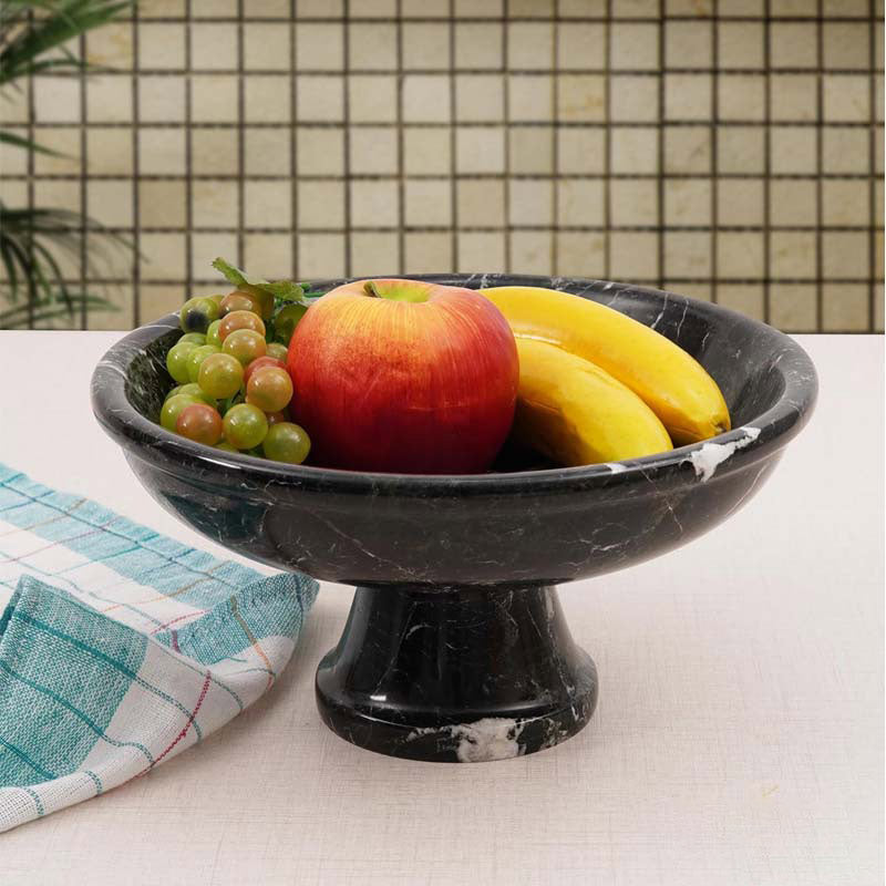 Pedestal Fruit Bowl - 10 Inches – Marbly Pakistan