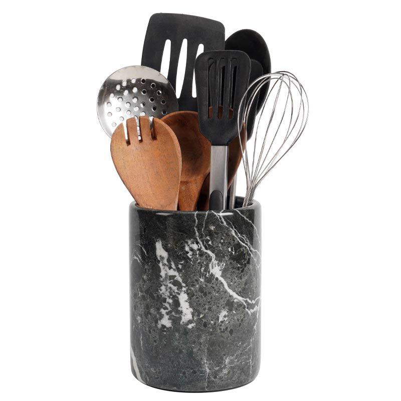 Handcrafted Marble Utensil Holder – Marbly Pakistan
